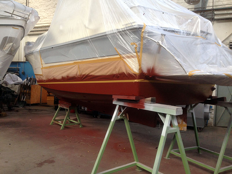 Unterwasserschiff Sanierung berlin, Osmosesanierung, GFK Sanierung ...